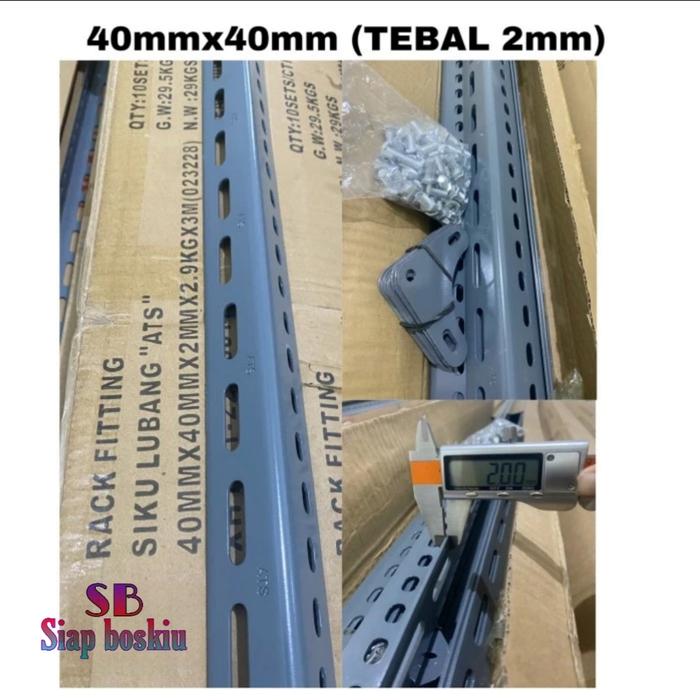 Jual Besi siku Lubang 4x4 2mm /Rak Siku Lubang Tebal 2mili ATS(HARGA ...
