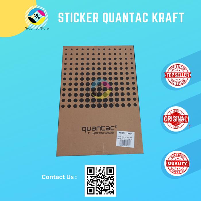 Promo Sticker Kraft A3+ Quantac isi 100 lembar | Sticker Kemasan Unik ...