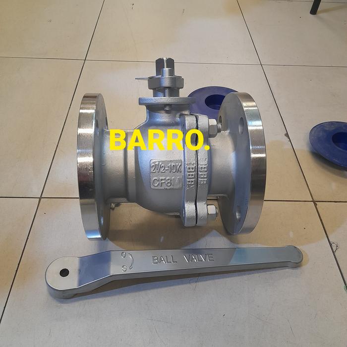 Jual Ball Valve Stainless 4" SS 304 JIS 10K Flange, Stop Kran DN 100 CF8 - Jakarta Barat - BARRO ...