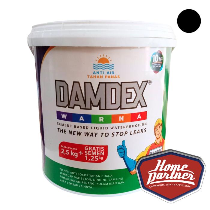 Jual Damdex Warna Hitam 2.5kg Gratis Semen - Cat Pelapis Anti Bocor ...