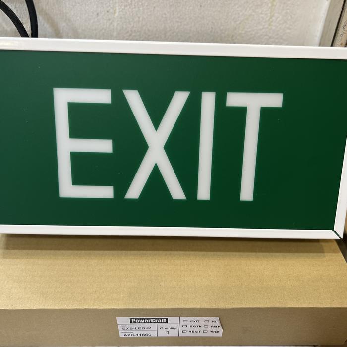 Jual Emergency exit powercraft EXB-LEd-M-S box exit led 1w nicad ...