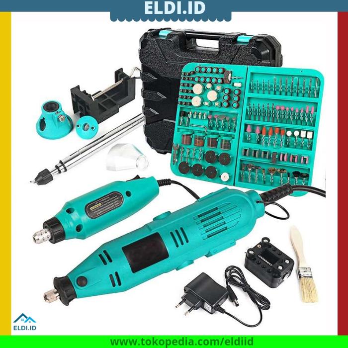 Jual Mini Die Grinder Set 350 Pcs Tool Kits Cut Polish Carving Double ...