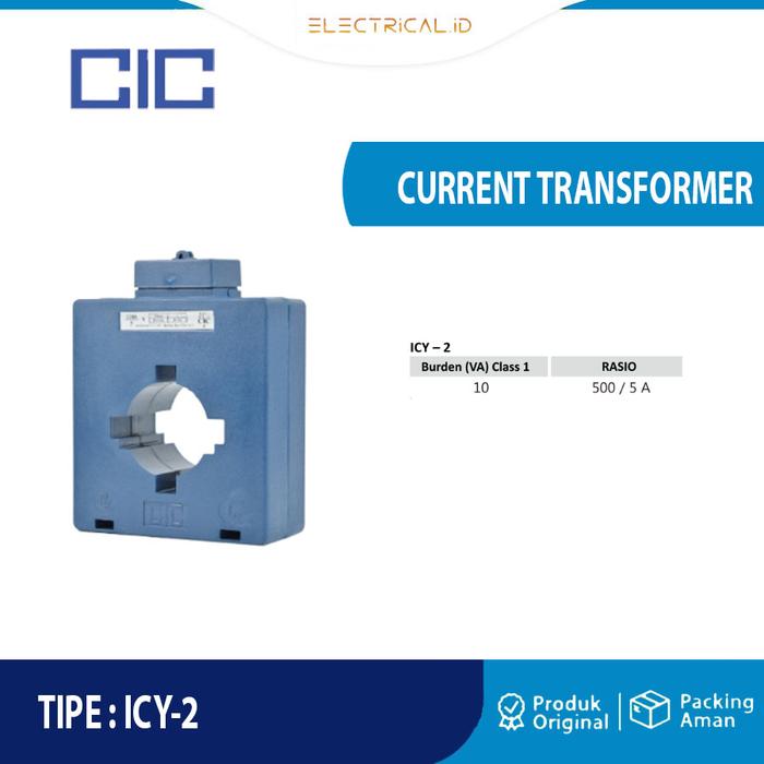Jual CURRENT TRANSFORMER CT MODEL ICY-2 MEREK CIC - 500/5A - Kota ...