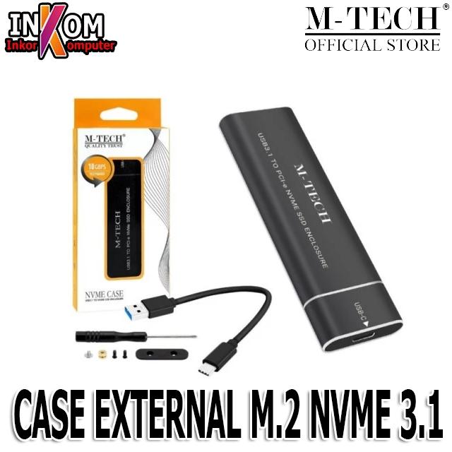 Jual Case External SSD M.2 NVME Casing Enclousure SSD PCie 3.0 USB 3.1 ...