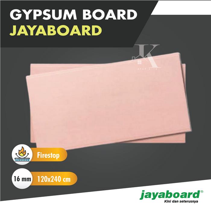 Jual Gypsum Jayaboard Firestop 16 mm / Papan Gipsum Anti Api / Gypsum ...