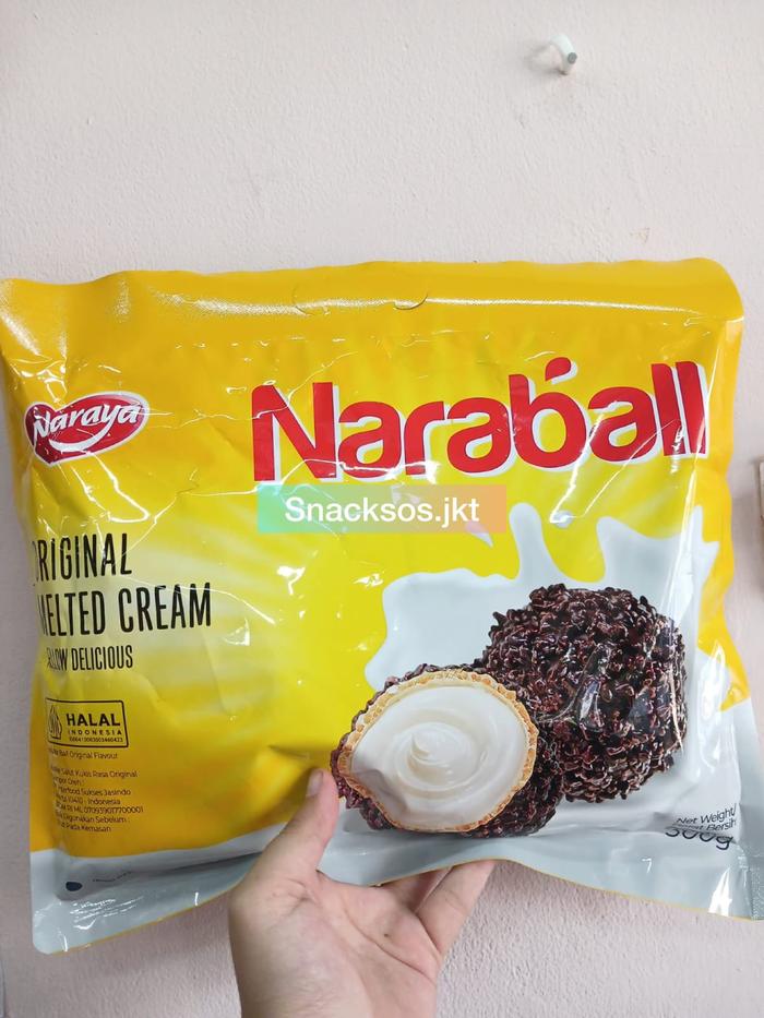 Jual [BIG 300G] NARAYA NARABALL ORIGINAL MELTED CREAM / STRAWBERRY ...