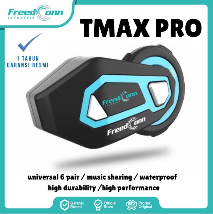 Jual INTERCOM FREEDCONN TMAX PRO BLUETOOTH HELM MUSIC SHARING ORIGINAL ...