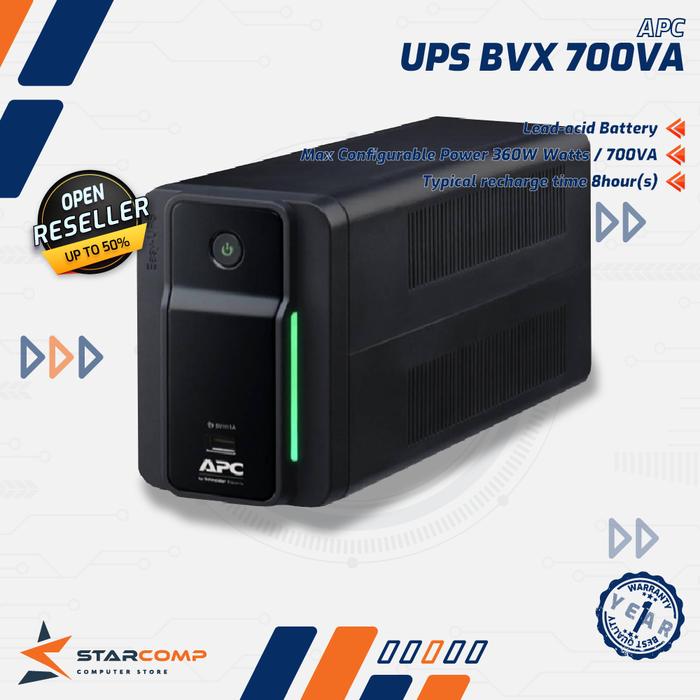Promo UPS APC Easy UPS BVX 700VA 360W USB Charging BVX700LUI-MS 700 VA ...