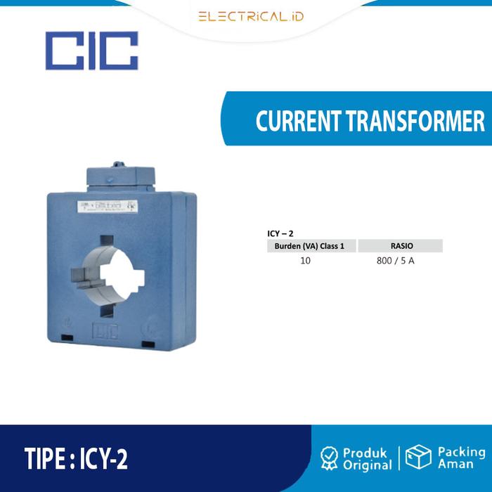 Jual CURRENT TRANSFORMER CT MODEL ICY-2 MEREK CIC - 800/5A - Kota ...