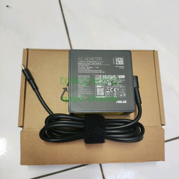 Jual adapter charger asus rog flow x13 z13 20v 5a 100w usb C type C ...