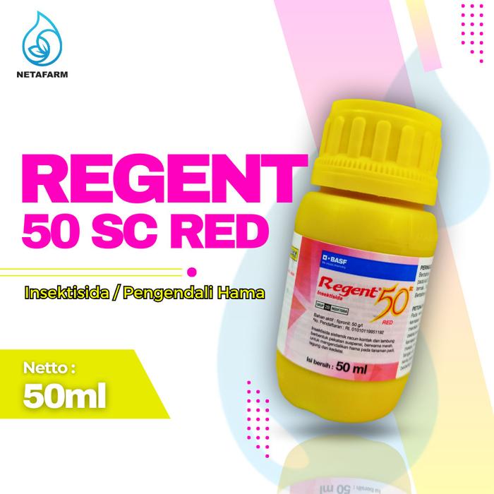 Jual Pestisida Insektisida Fipronil BASF REGENT RED 50 SC - 50ml - Kota ...
