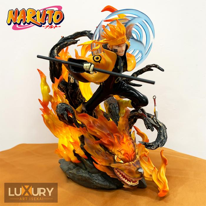 Promo Action Figure LED Naruto Uzumaki Kurama Rasen Shuriken Six Path ...