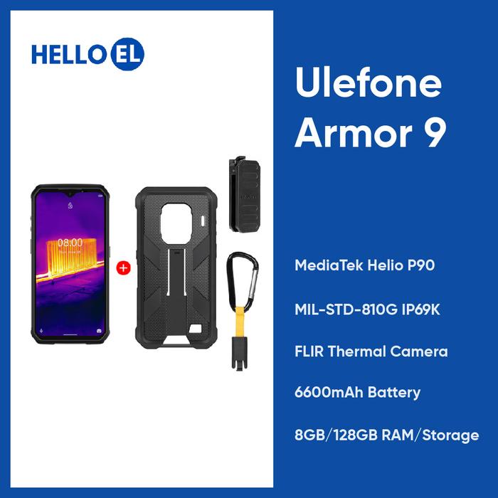 Jual Ulefone Armor 9 FLIR Thermal Camera Helio P90 6600mAh Rugged ...
