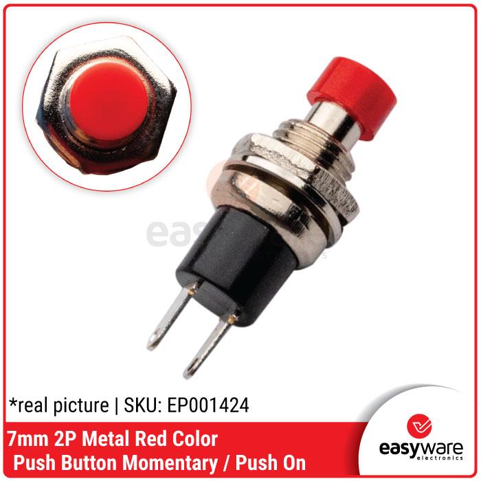 Jual 7mm 2P Metal Push Button Momentary Color Push On DS110 Togle ...