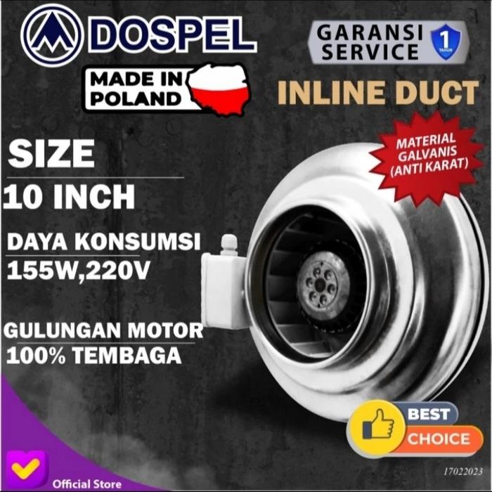 Jual Centrifugal Duct Inline Fan 10 Inch Exhaust Fan Blower Hisap 10 ...