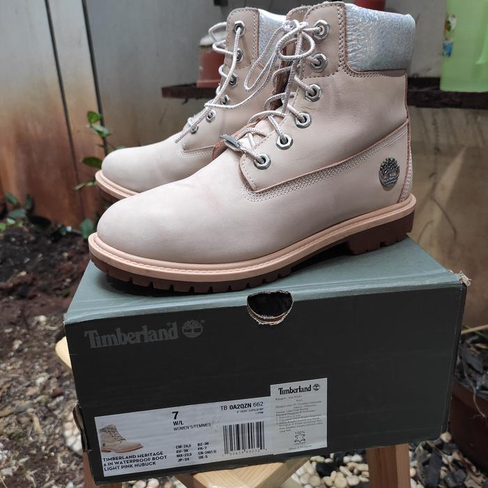Jual Timberland Heritage 6 Sepatu Boot Wanita Waterproof Light Pink ...