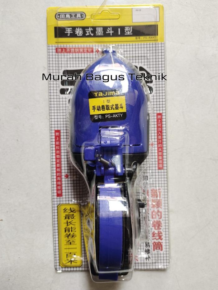 Jual Sipatan Tinta / Chalk Line / Benang Sipat Tukang 15 Meter TAJIMA ...