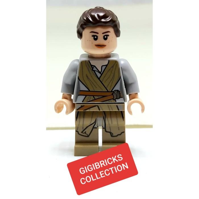 Jual Lego Original Minifigures SW0677 Rey - Dark Tan Tied Robe - Kota ...