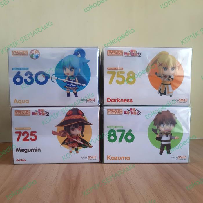 Jual Konosuba Nendoroid Aqua Kazuma Megumin Darkness SET 4 Action ...
