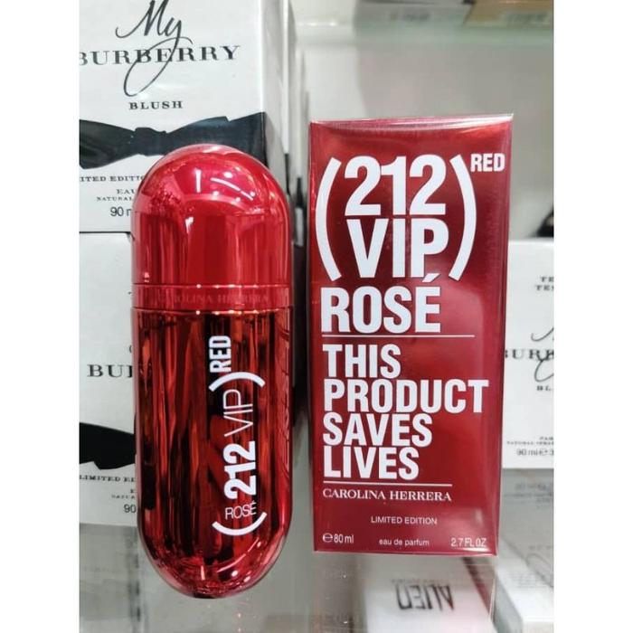 Jual Parfum Wanita 212 VIP RED Rose Tutup Magnet 100 ML EDP - Jakarta ...