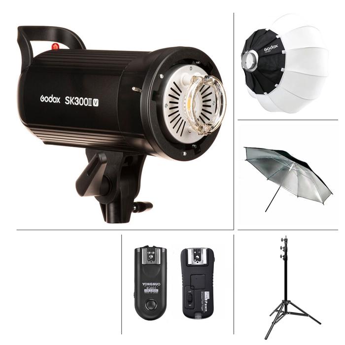 Jual Godox SK300II-V Studio Flash with LED Modeling Lamp - PAKET 5 ...