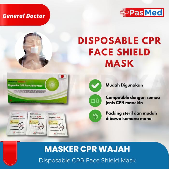 Jual CPR Masker CPR wajah Respirator Resucitator first aid rescue ...