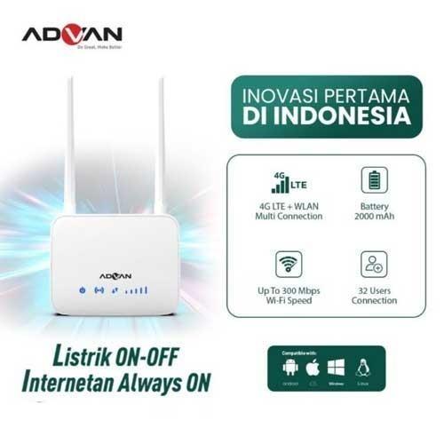 Jual Orbit Start Xl Satu Advan Start Hybrid Cpe 4g Router Wifi All ...