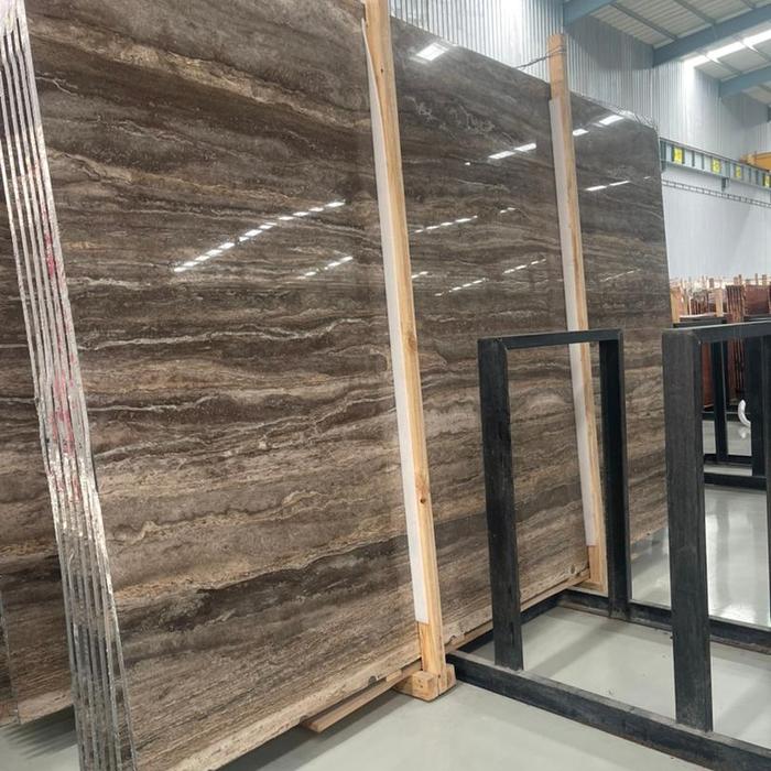 Jual travertine titanium marmer slab lembaran - Jakarta Barat - stone ...