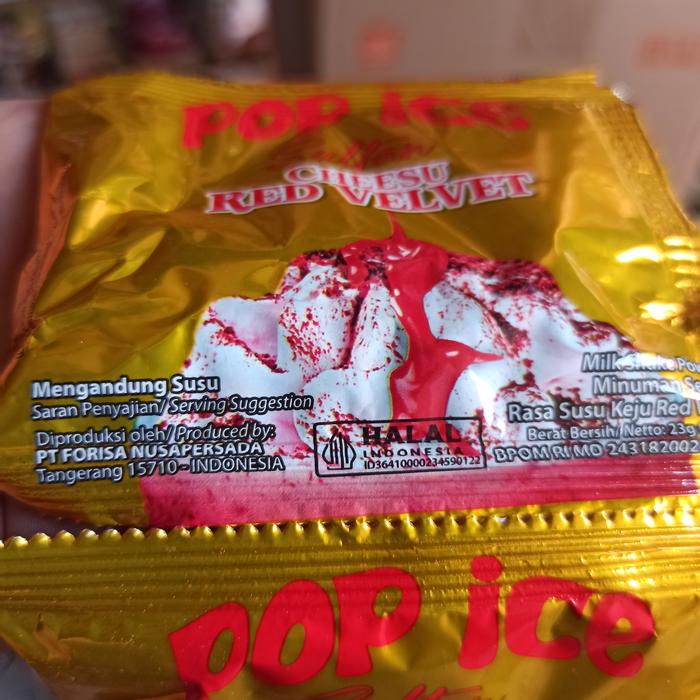 Jual Pop Ice Sultan Cheesu Red Velvet Minuman Serbuk - Kota Bekasi ...