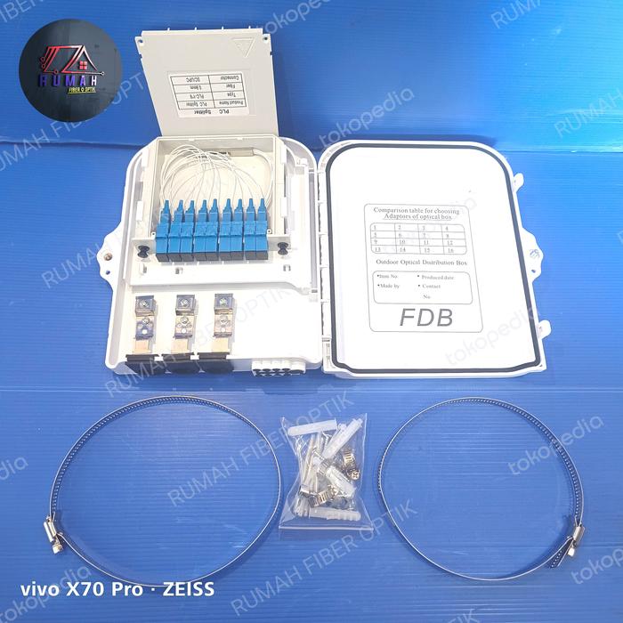 Jual odp 8 core lengkap spliter box 1:8 sc upc/odp mini 8 core ...