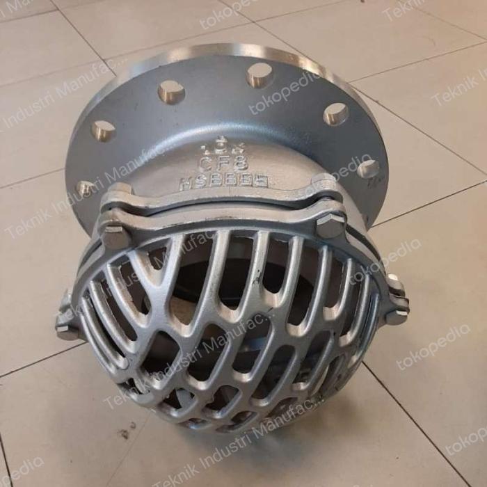 Jual Foot Valve Stainless SS 304 Flange JIS 10k 4" inchi DN 100 ...