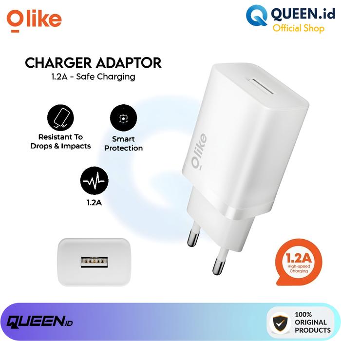 Jual Olike C105 Charger Adaptor 5V-1.2A 6W Safe Charging Adapter 5V 1 ...