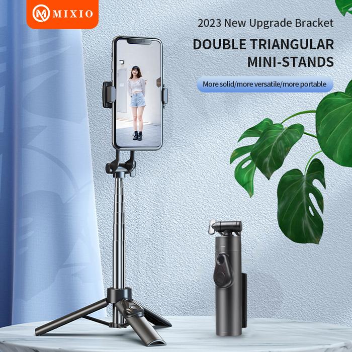 Promo MIXIO A33 80CM Tongsis Bluetooth Selfie Stick Tripod Super Mini ...
