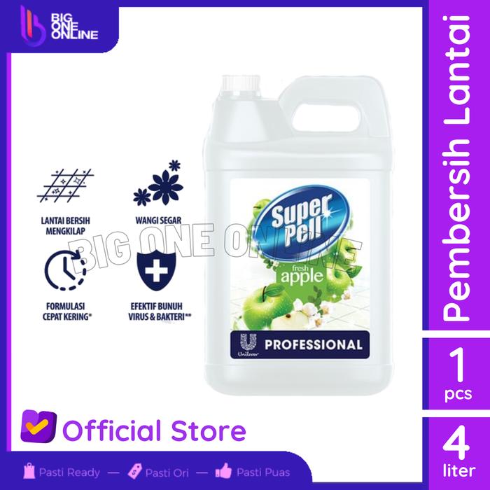 Promo Superpell Professional Original, Pembersih Lantai Apel Jerigen 4 ...