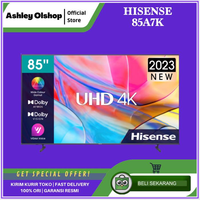 Promo LED TV 85 Inch Hisense 85A7K 85 Inch 4K A7 85" OS VIDAA ...