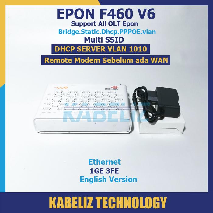 Jual ONU EPON ZTE F460 V6 ONT WIFI ROUTER MODEM OLT EPON MURAH SECOND ...