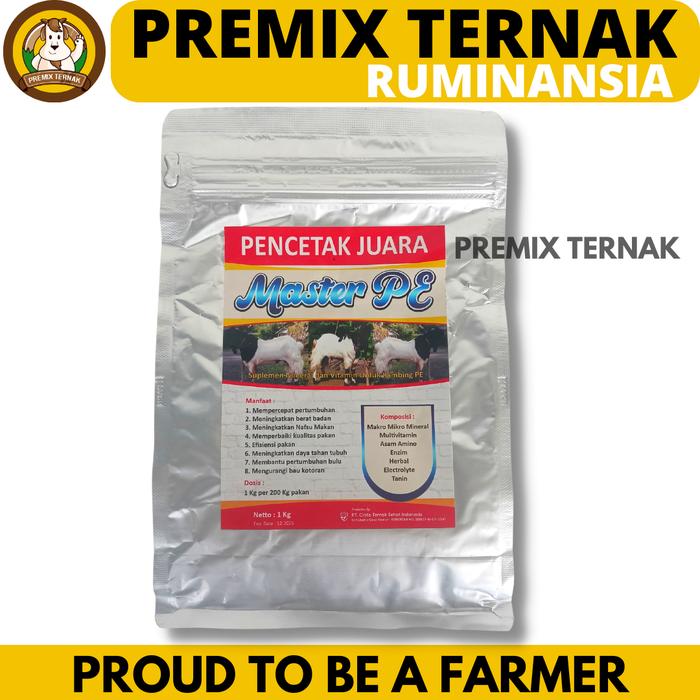Jual PREMIX MASTER PE 1KG Premix Kambing Pemacu Penggemukan Pertumbuhan ...