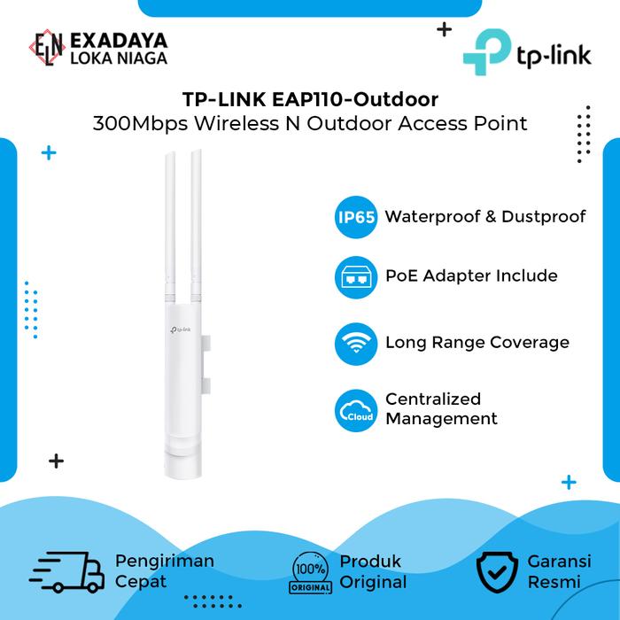 Jual TP-Link EAP110 Outdoor 300Mbps Wireless N Outdoor Access Point ...