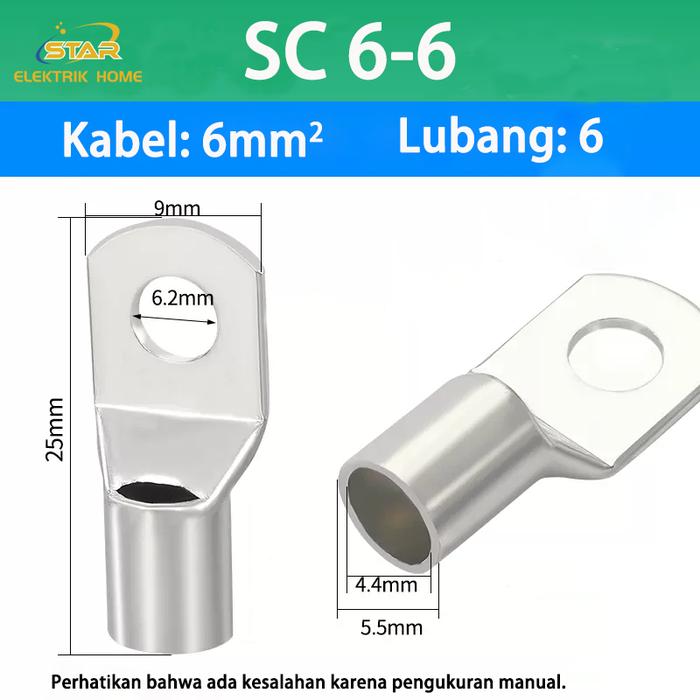 Jual Skun Kabel SC Tembaga 6mm-240mm - SC6-6 - Jakarta Barat - STAR ELECTRIC HOME | Tokopedia