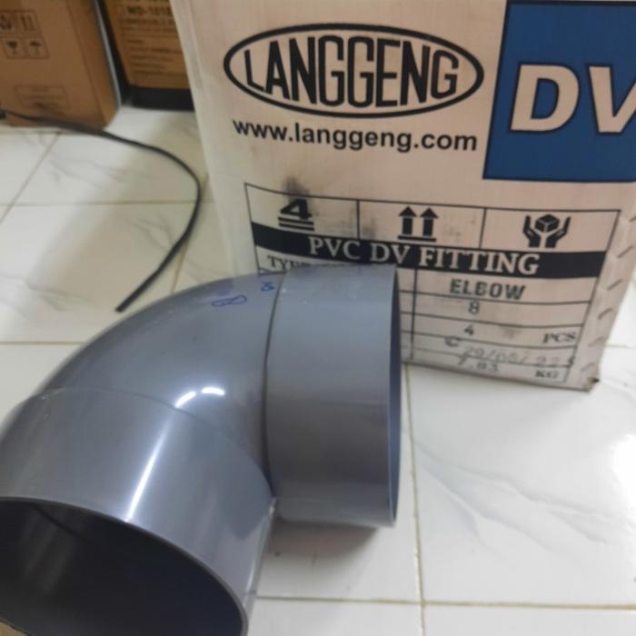 Jual keni 8" inch Dv Langgeng PVC/ KNEE/ BELOKAN PIPA/ KNIE/ L 8 ...