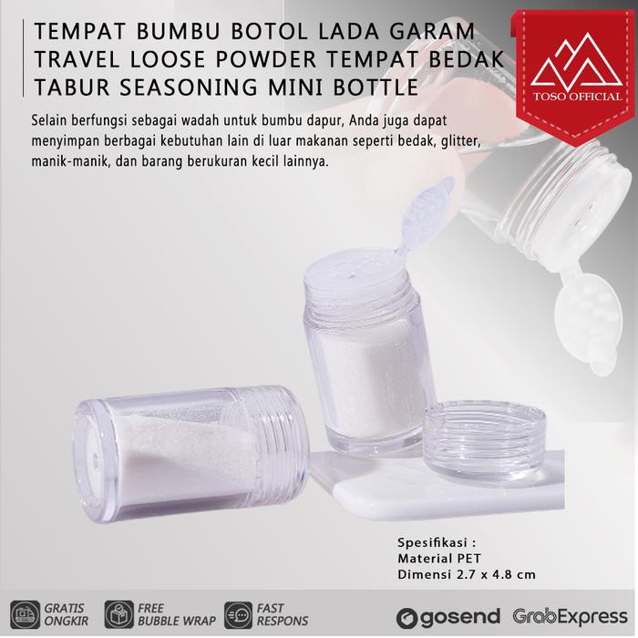 Jual Tempat Bumbu Botol Lada Garam Travel Loose Powder Tempat Bedak ...