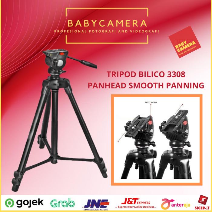 Jual Tripod Camera BILICO BL-3308 DSLR Mirrorless HP Handycam + Holder ...