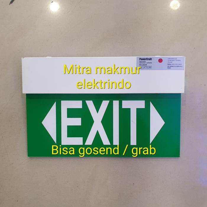 Jual lampu exit panah powercraft / Emergency exit powercraft panah led ... Jual lampu exit panah powercraft / Emergency exit powercraft panah led ...