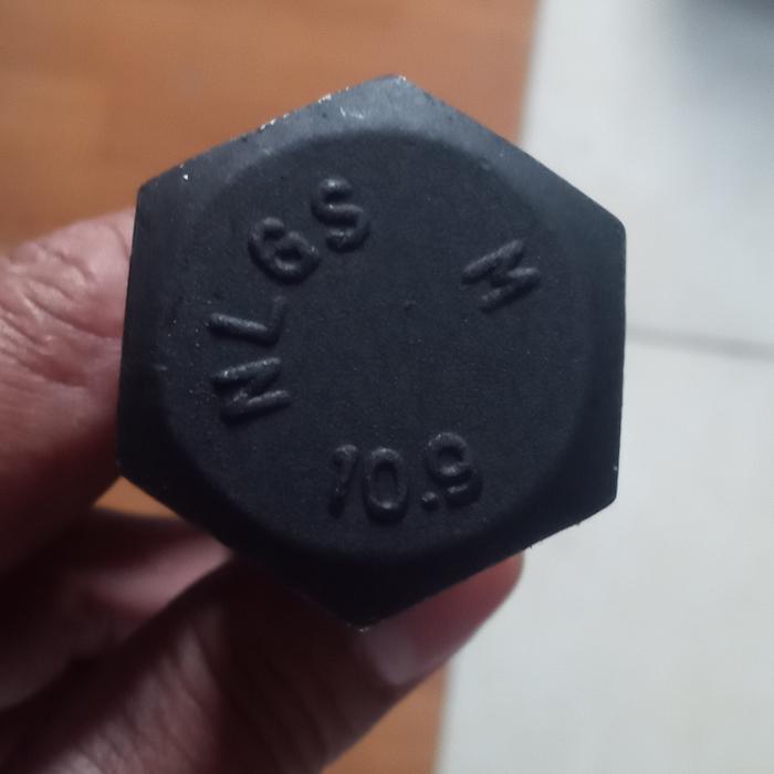 Jual baut mur baja drat halus HTB 10.9 M 14x1,5x50 HT hexagon bolt ...