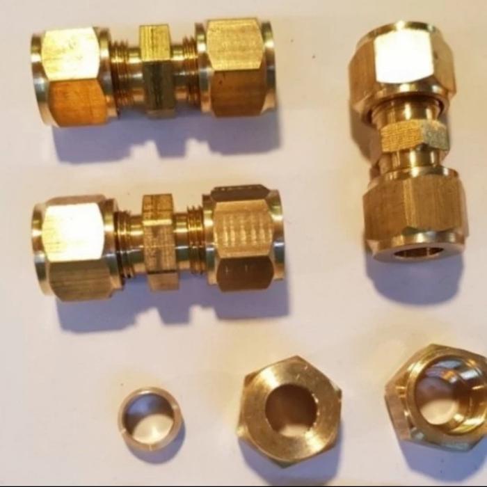 Jual 8mm x 8mm UNION CONNECTOR BRASS - Jakarta Barat - Rexsamas Hydraulic | Tokopedia