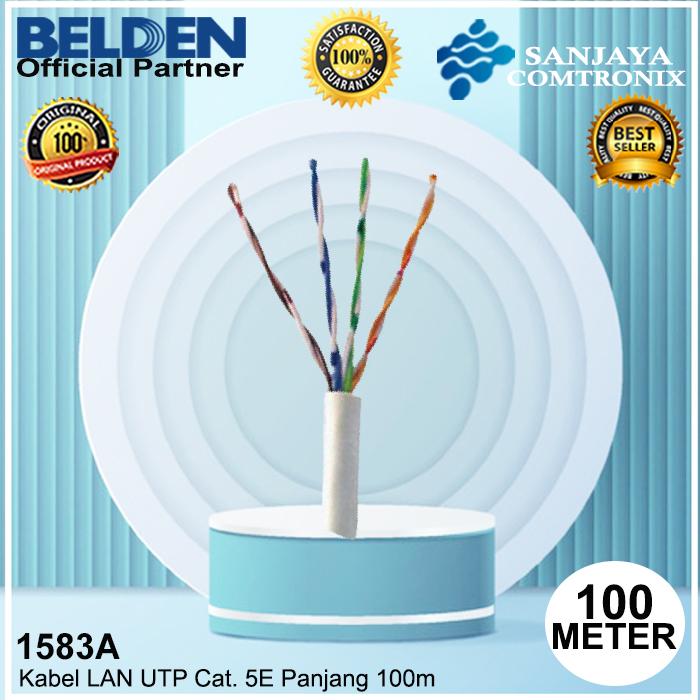Jual BELDEN 1583A Kabel LAN UTP Cat-5e ORIGINAL 305m per roll - 100m ...