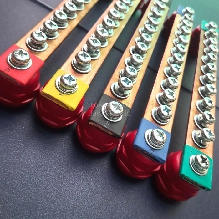 Jual Busbar tembaga set R,S,T,N,G 3mm X 20mm X 20cm - Biru - Jakarta ...