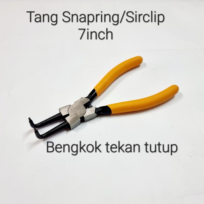 Jual Tang Snap ring 7inch/ tang Sirclip Bengkok tekan tutup 7" Merk ...
