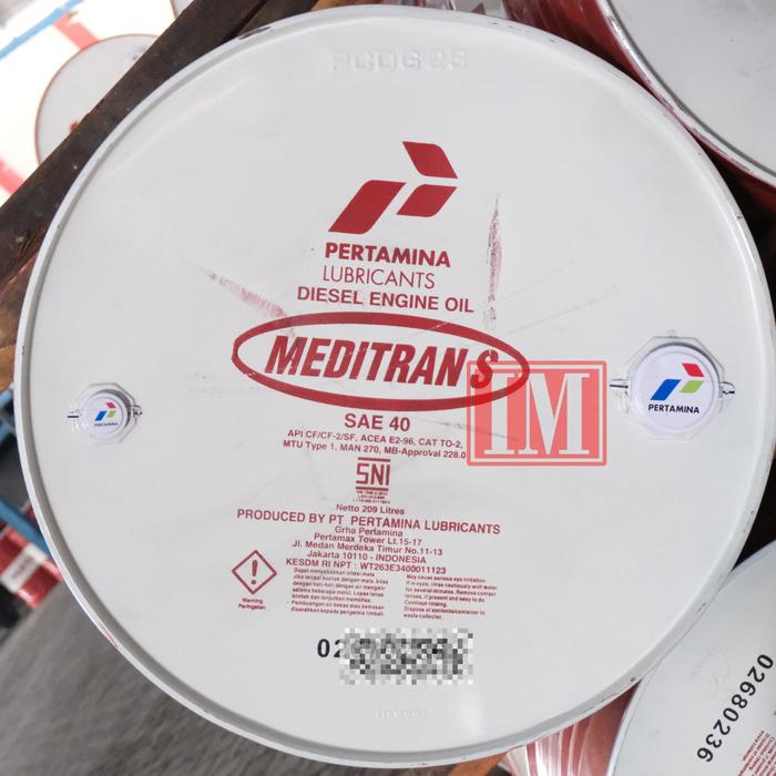 Jual Pertamina Meditran S40 - High Performance Diesel Engine Lubricants ...