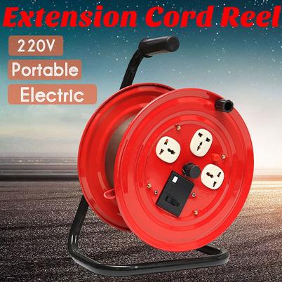 Jual Alat Penggulung Kabel Listrik 220V Portable Dengan 3 Jack Untuk ...
